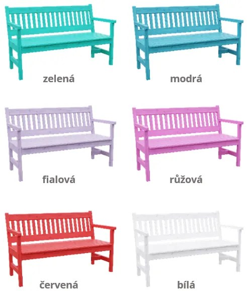 Zahradní lavice RADOST 150x50x45/90 Osobní odběr/vlastní doprava
