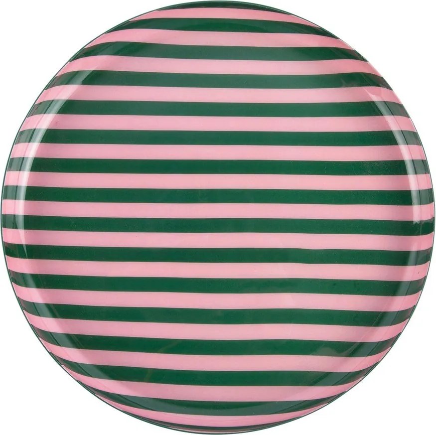 Zelený/světle růžový železný talíř ø 22 cm Animado – PT LIVING