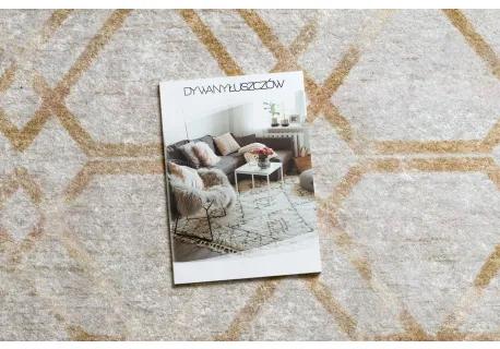 Dywany Luszczow Dětský kusový koberec MIRO 51805.804 pratelný  Geometrická, laťková mříž protiskluz, gold Rozměr koberce: 80 x 150 cm