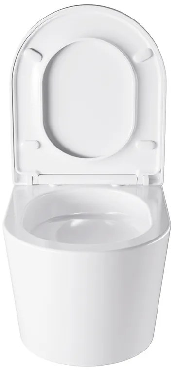 BPS-koupelny Závěsná WC mísa se SoftClose sedátkem HYD-4665, bílá
