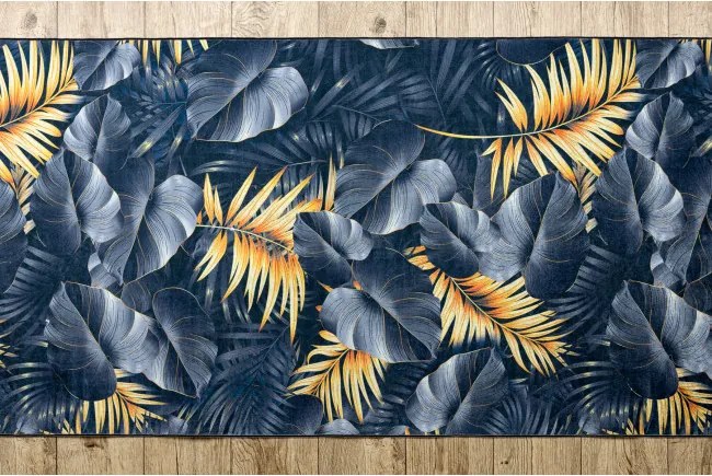 Protiskluzový běhoun LOTUS PAPRADE 45270 šedý / zlatý - hotový rozměr