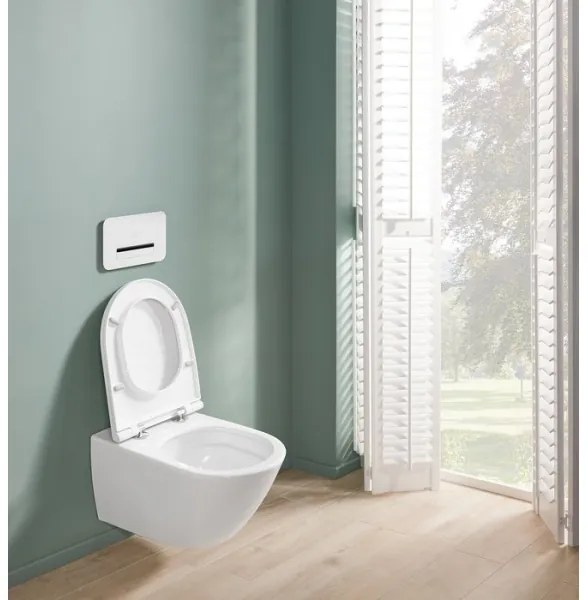 Villeroy & Boch 4670T9R1 - Záv WC s prkénkem SoftClose SUBWAY keramika/bílá