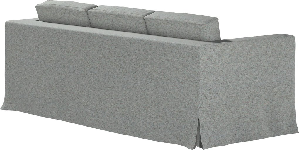 Potah na pohovku IKEA Karlanda 3-místná nerozkládací, dlouhý barva modrá látka pletený vzor