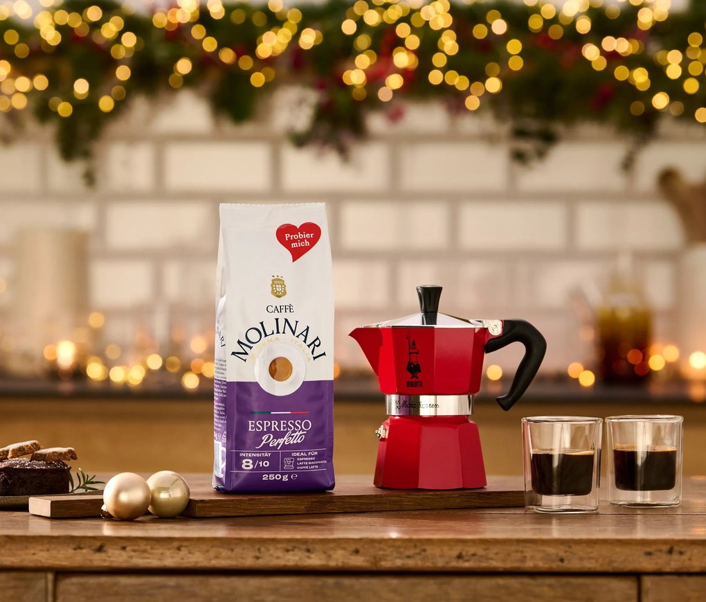 Bialetti Moka Express, 130 ml, červená