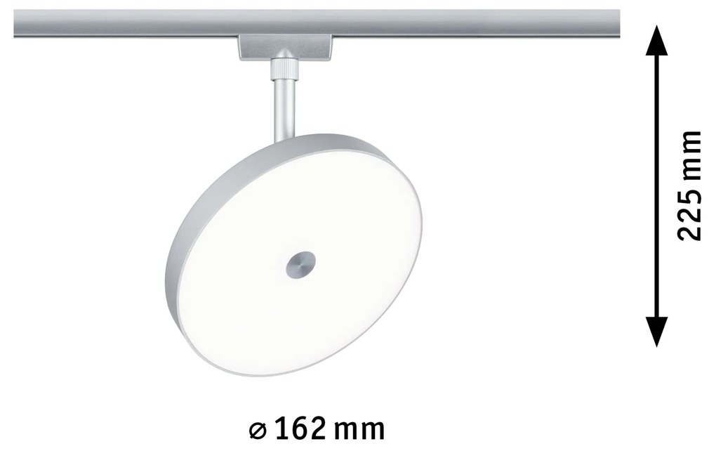 Paulmann 96793 Hildor, spot pro Urail system, 1x15W LED 4000K, tříkrokové stmívání, matný chrom