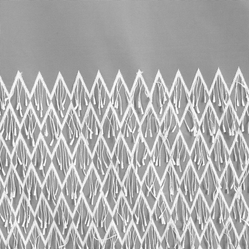 ZÁCLONA NA PÁSCE AMY 300X150 CM BÍLÁ