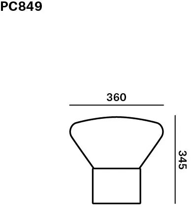 Brokis PC00849 Muffins wood 01, designová lampa z foukaného skla, kouřové sklo/dřevo, 1x60W E27, výška 34,5cm