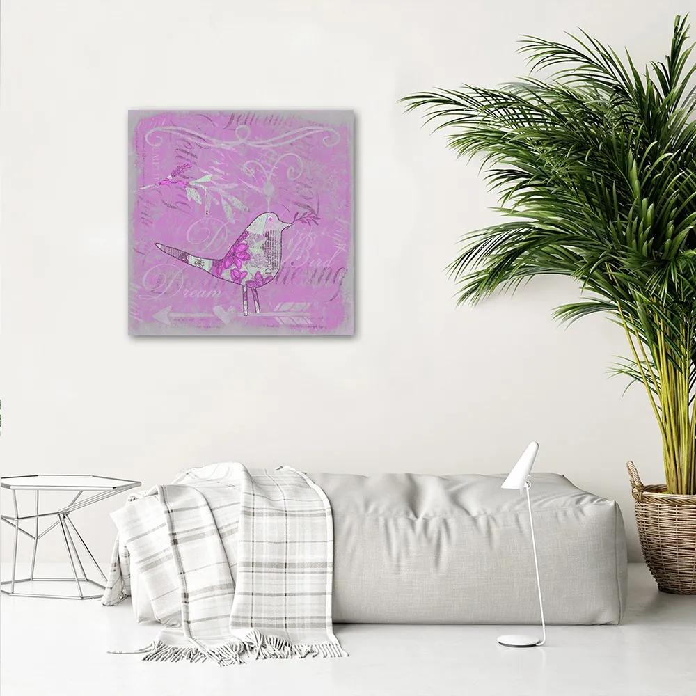 Gario Obraz na plátně Růžový starý papír - Andrea Haase Rozměry: 30 x 30 cm
