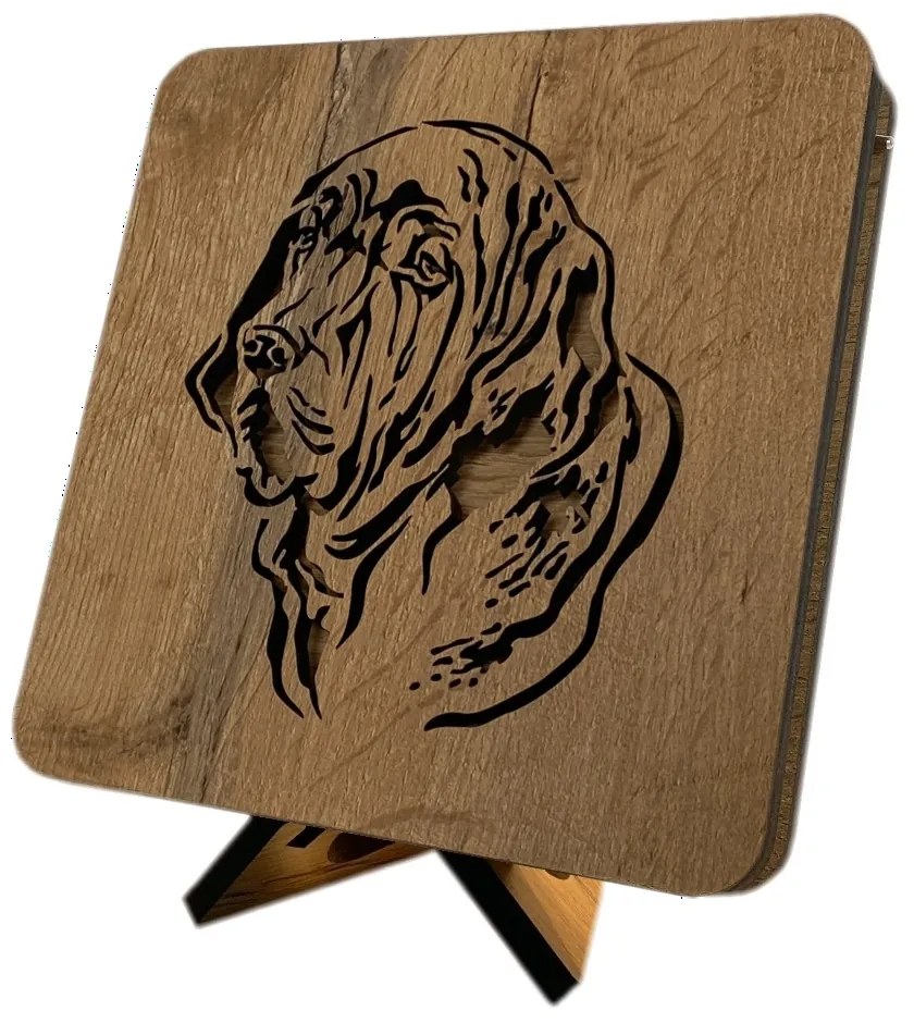 Li-Go "Baset" lampa 19x19cm provedení povrchu: ořech