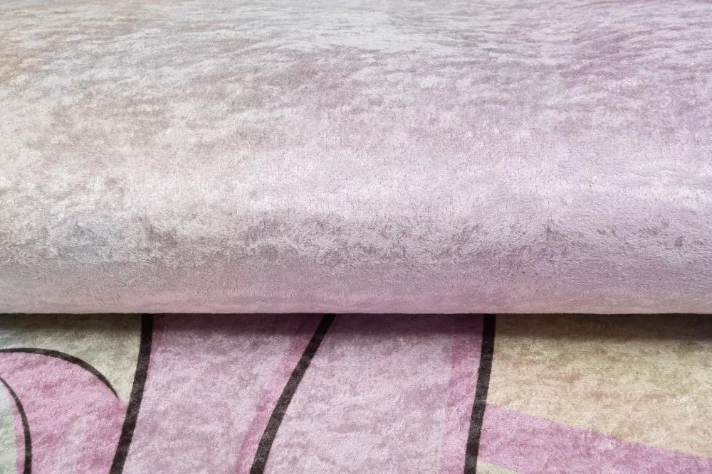 Barevný dětský koberec s motivem jednorožce Šířka: 80 cm | Délka: 150 cm