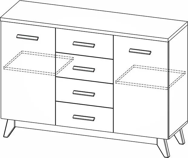 Casarredo - Komfort nábytek Komoda SVEEN SV9 andersen/nash