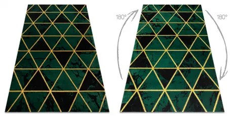 koberec EMERALD výhradní 1020 glamour, stylový mramor, trojúhelníky l velikost 240x330 cm | krásné koberce cz