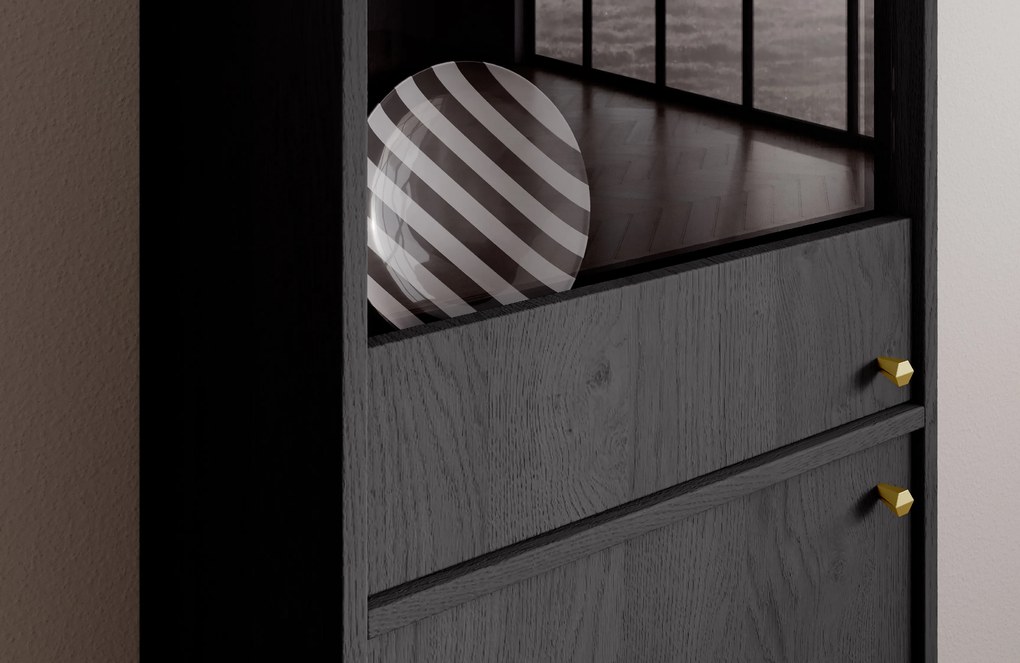 ADRK Furniture Vitrína Tili ADRK-SHC-TIL-B