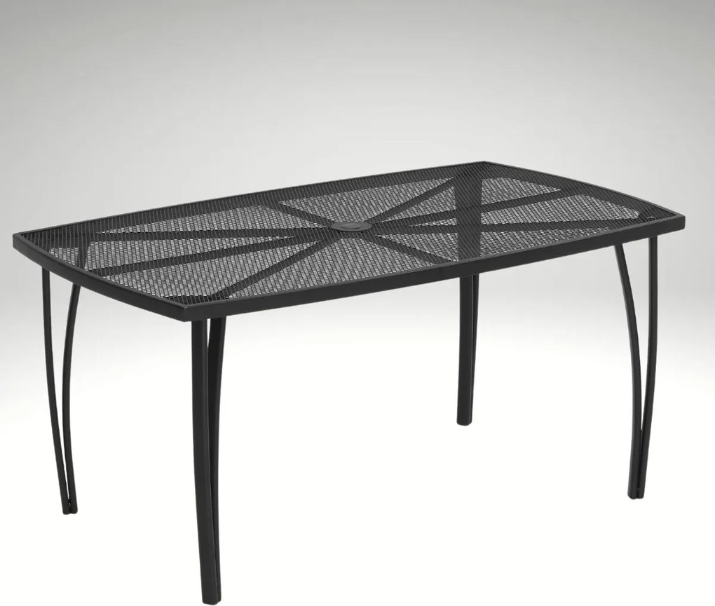 Vikio Zahradní kovový stůl 150x90cm V125C černá