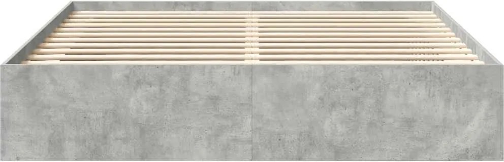Rám postele betonově šedý 200 x 200 cm 3203890