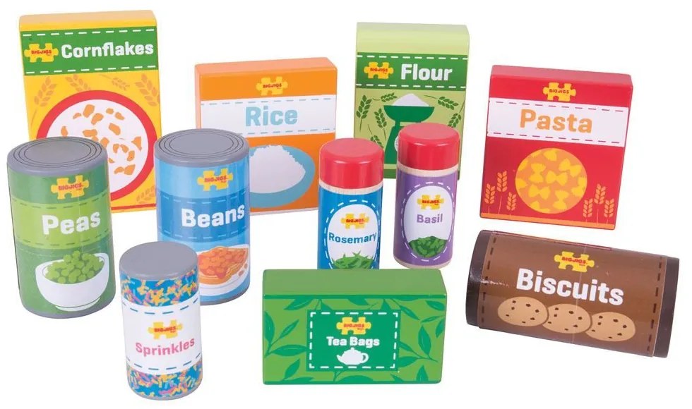Bigjigs Toys Sada trvanlivých potravin