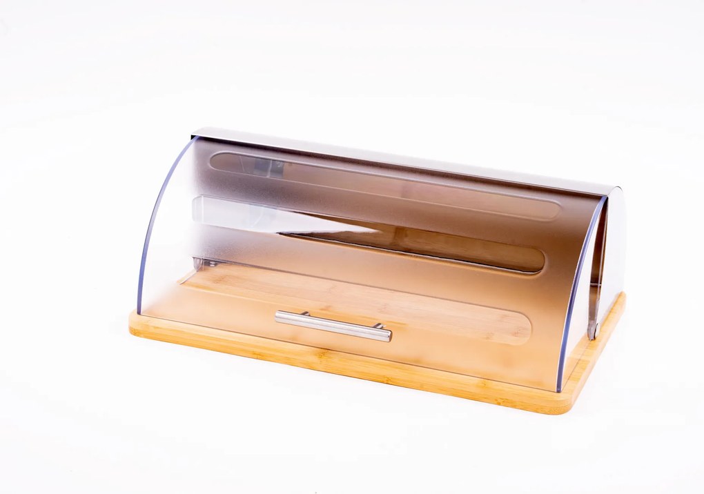 Box na pečivo, bambusový chlebník, kontejner na chleba, chlebovka, 40x29x16cm