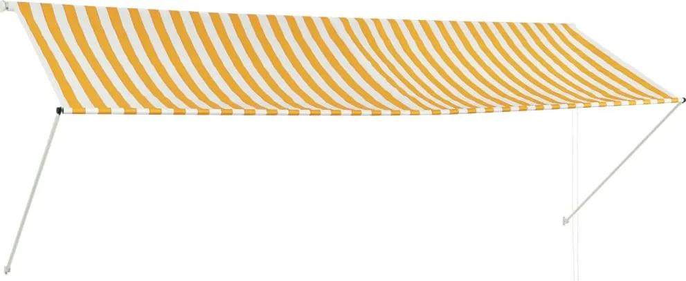 vidaXL Zatahovací markýza 350 x 150 cm [143756] Barva: Žlutá