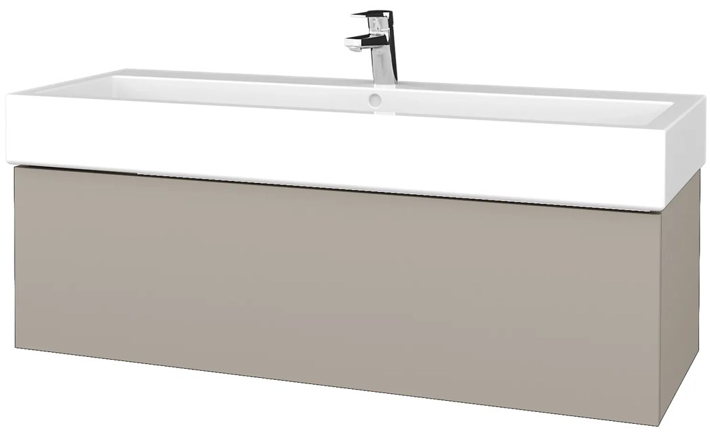 Dřevojas Koupelnová skříň VARIANTE SZZ 120 Varianta: N01 Bílá lesk / L01 Bílá vysoký lesk