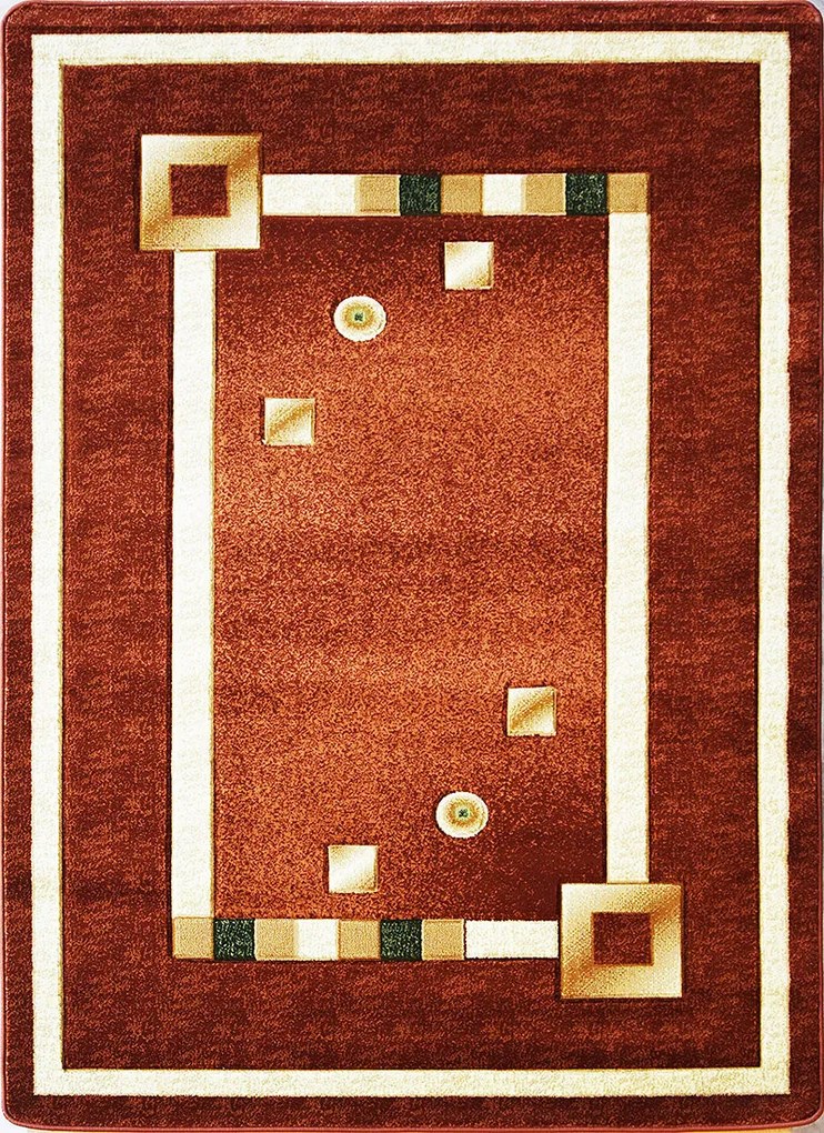 Berfin Dywany, Kusový koberec Adora 5440 V (Vizon), 160x220, oranžová, chodba / předsíň