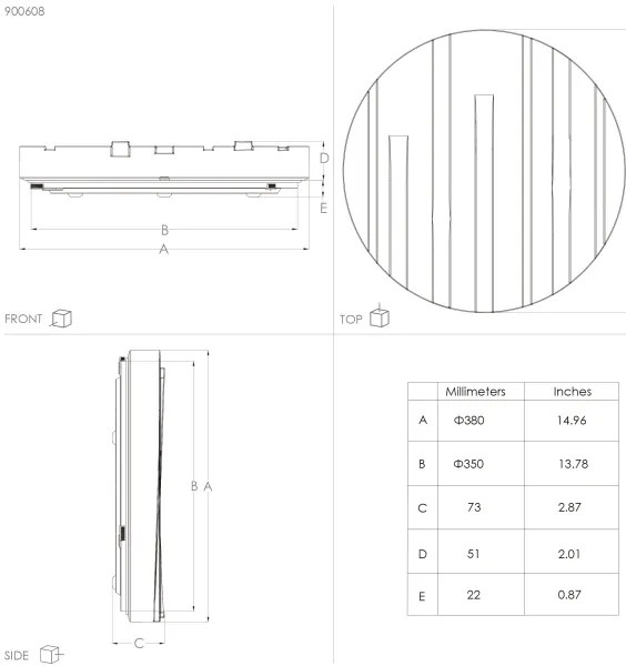 Eglo 900608 - LED Stropní svítidlo FERENTINO LED/19,5W/230V pr. 38 cm