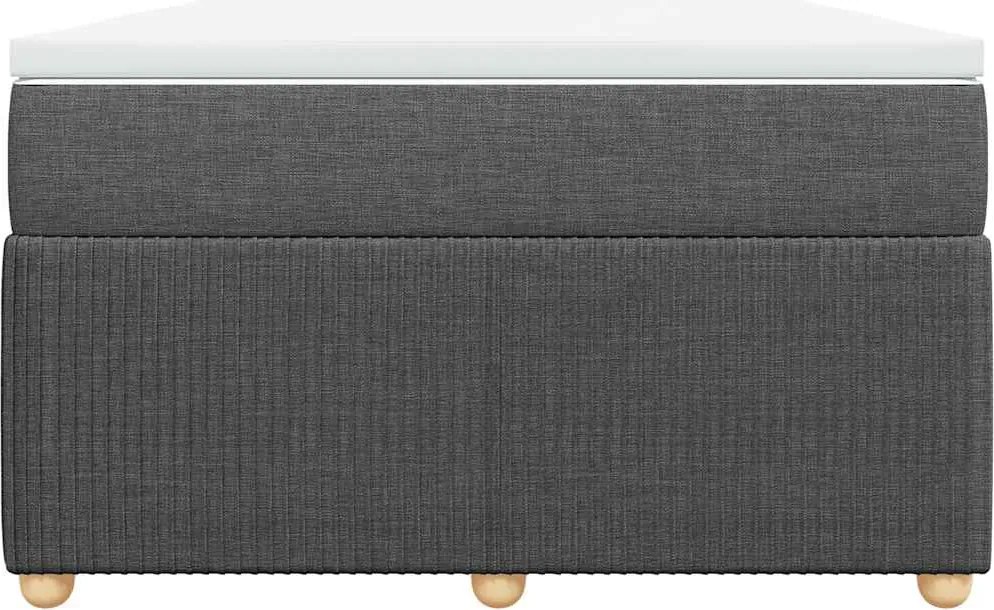 Box spring postel s matrací tmavě šedá 120x190 cm textil 3285554