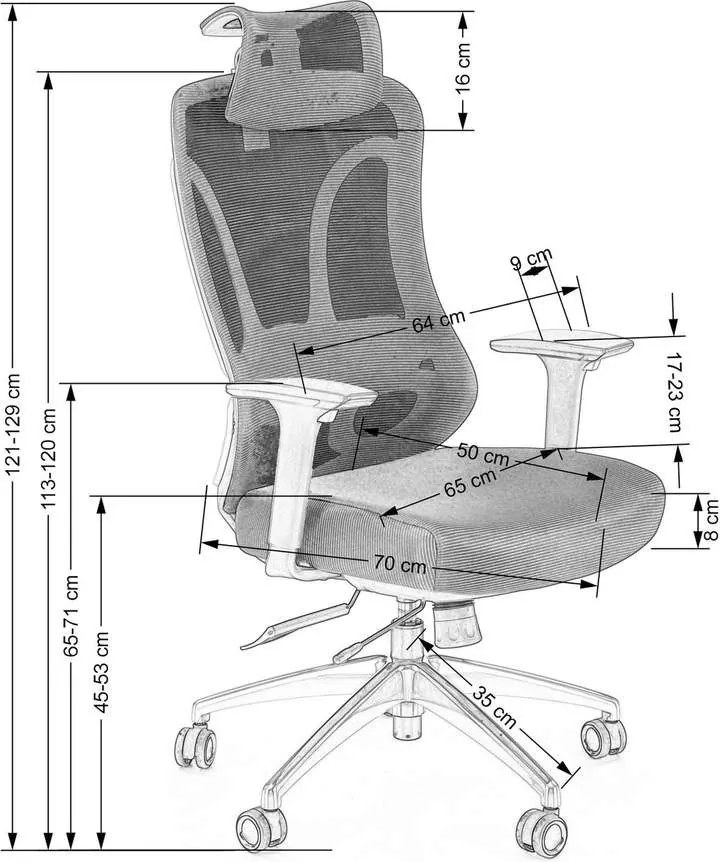 Kancelářská židle Gilberto, černá