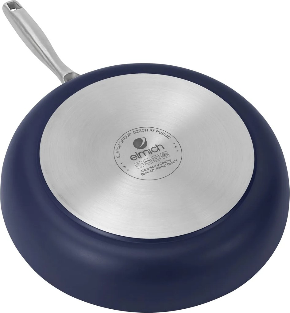 Elmich Nepřilnavá keramická pánev Vital Ø 26 cm - tmavě modrá (OUTLET)