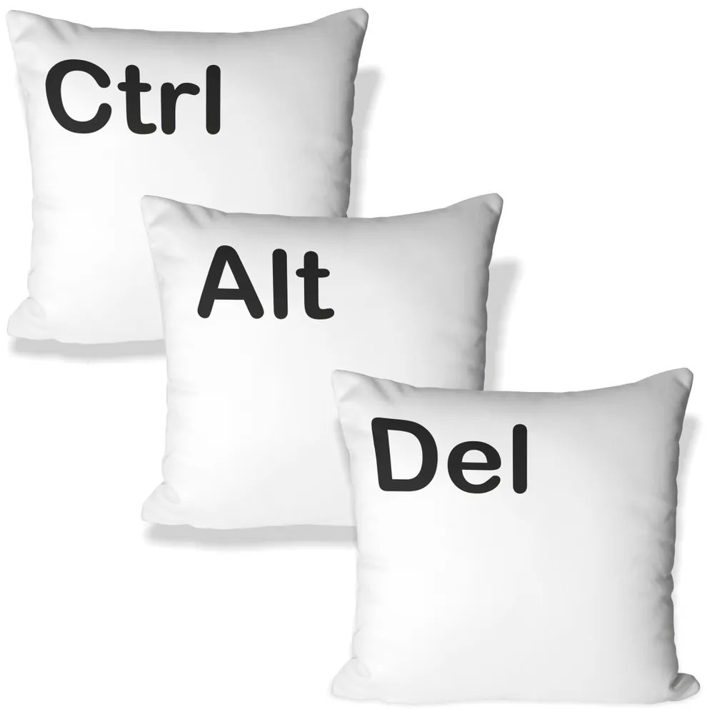 Sada tří polštářků – Ctrl + Alt + Del