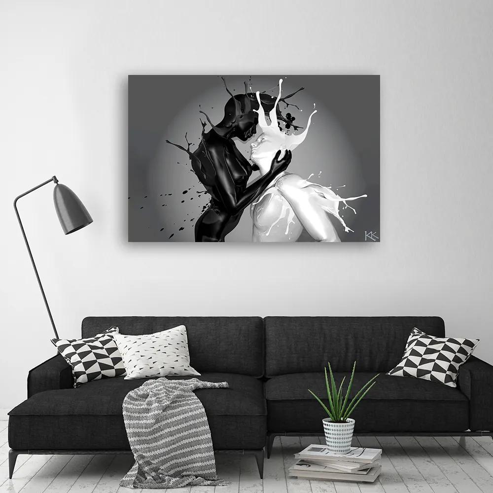 Gario Obraz na plátně Černobílá láska Rozměry: 60 x 40 cm