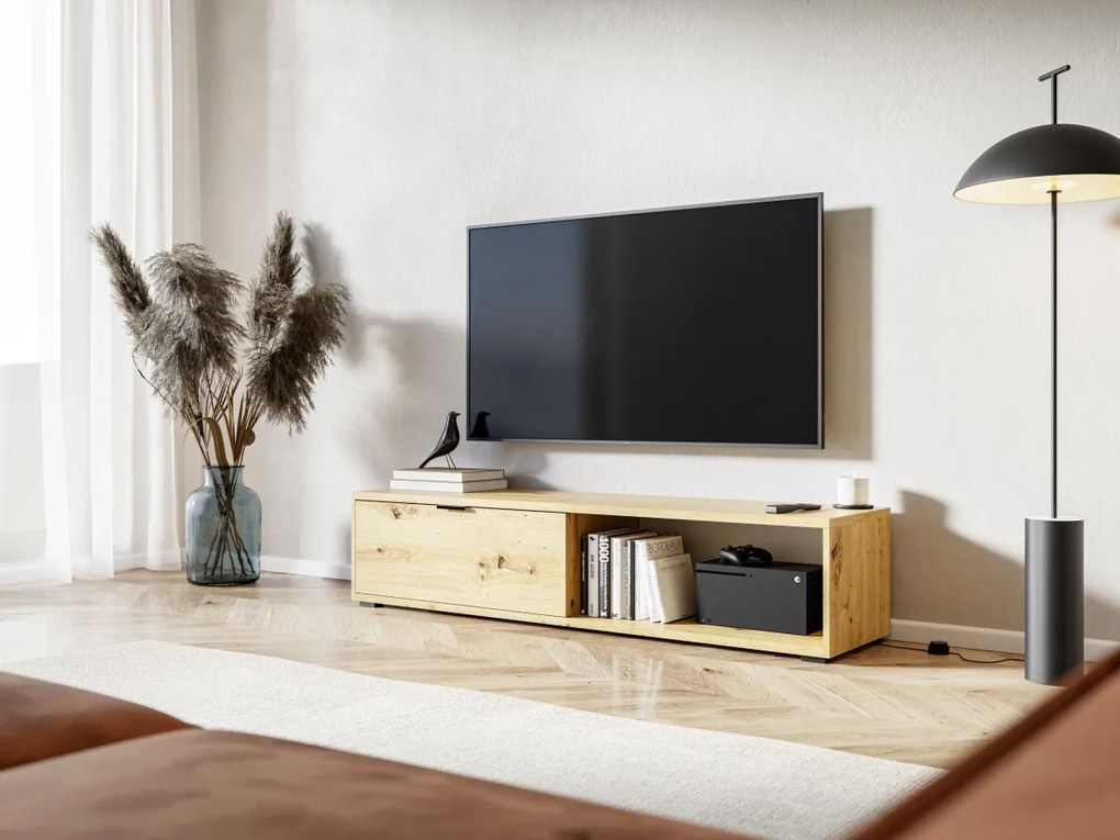 Závěsný/stojací TV stolek COMFY 150 cm dub artisan