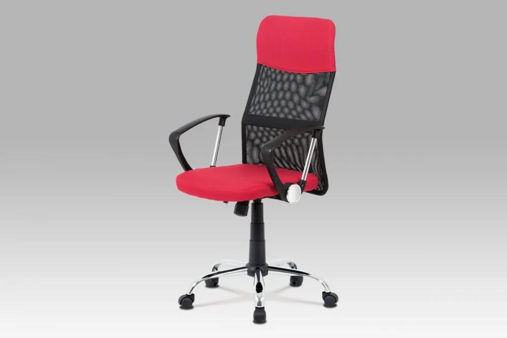 Kancelářská židle KA-V204 látka / chrom Autronic Červená