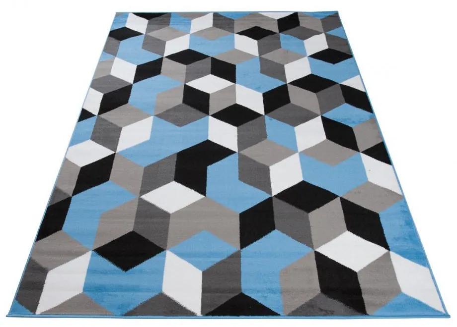 Kusový koberec PP Elma šedomodrý 250x300cm