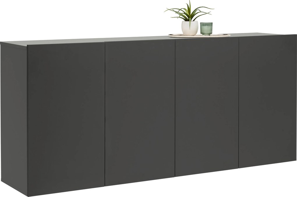 XXXLutz ŠIROKÁ KOMODA, antracitová, 180/80/42 cm Hom`in - Online Only komody - 000003009006