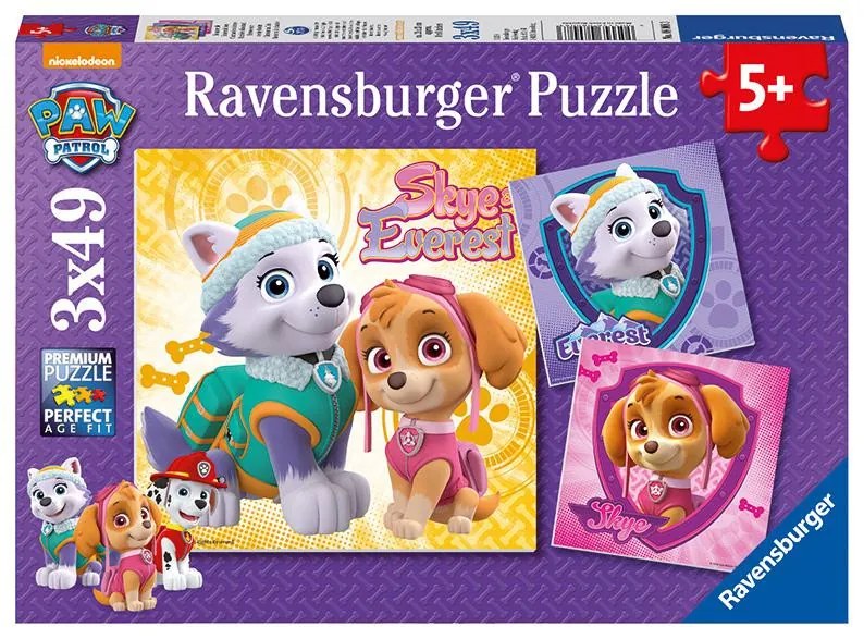 Ravensburger Tlapková Patrola 3x49 dílků