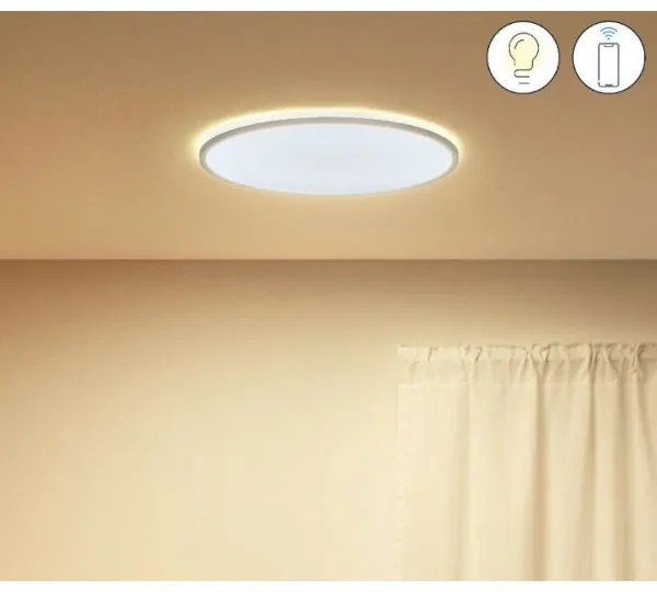 WiZ - LED Stmívatelné stropní svítidlo SUPERSLIM LED/22W/230V bílá Wi-Fi