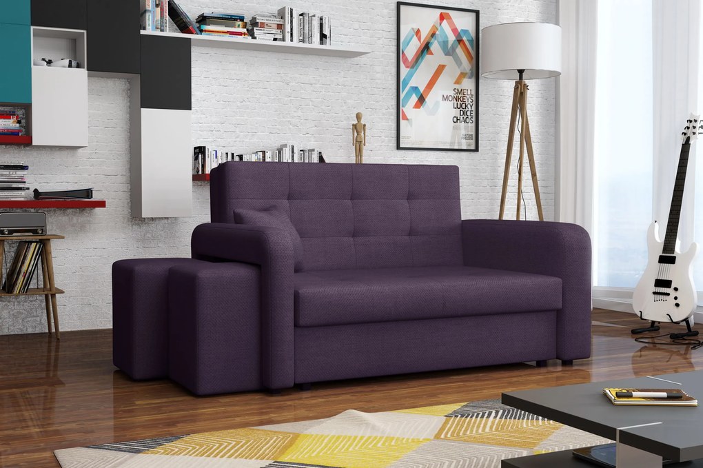 Rozkládací křeslo Viva Home II purple