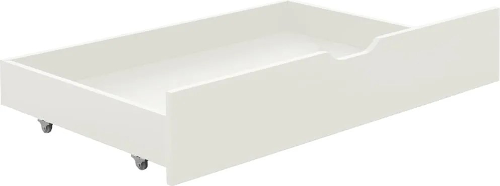 Rám postele se 2 zásuvkami bílý masivní borovice 90 x 200 cm 322155
