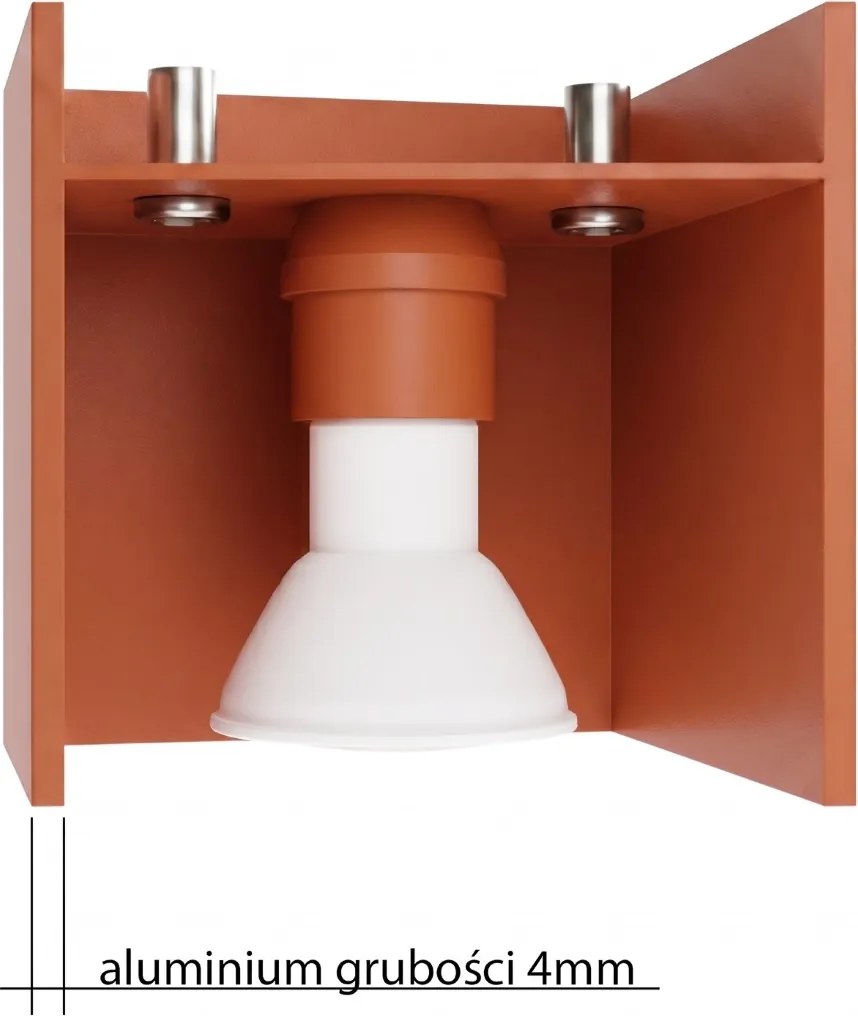 Sollux Lighting Stropní svítidlo QUAD 1 okrově červené