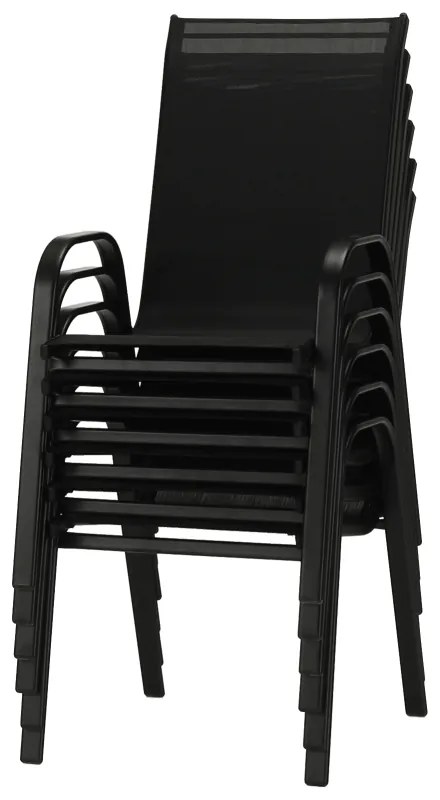 Tempo Kondela, s.r.o. Židle, stohovatelná, tmavě šedá/černá, ALDERA