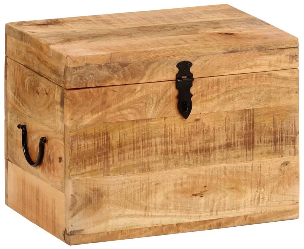 Úložný box 39 x 28 x 31 cm masivní mangovníkové dřevo - Default Title