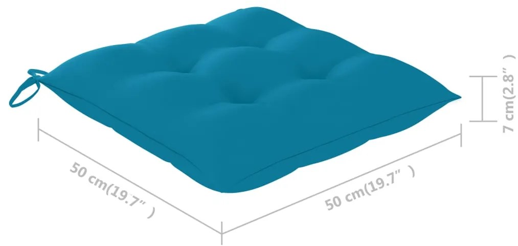 vidaXL Marketos Zahradní židle s poduškami 8 ks masivní teak