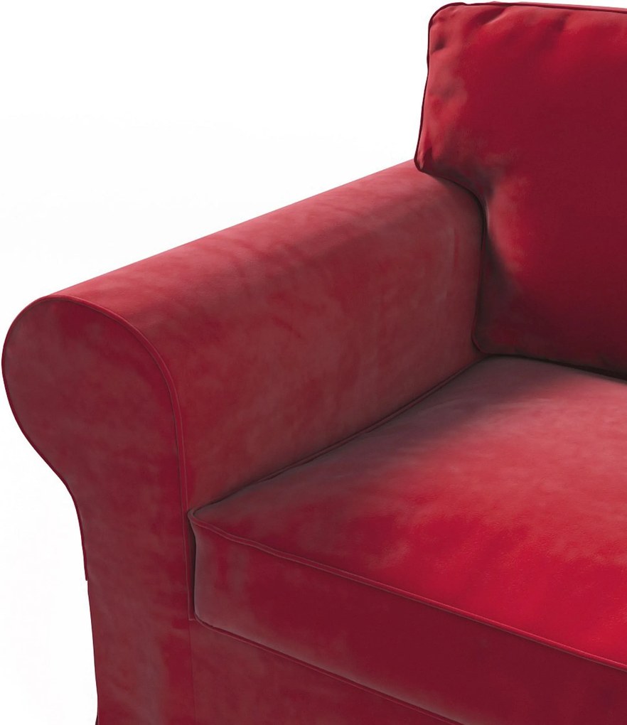 Potah na křeslo IKEA Ektorp barva červená látka lesklé, sametová