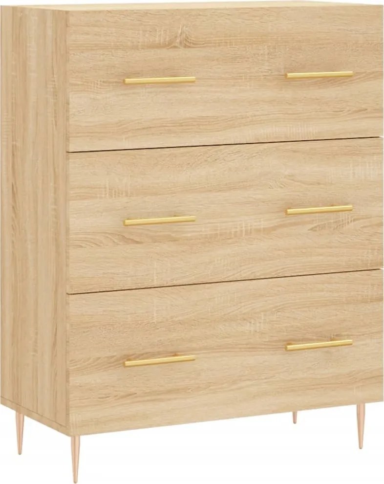 vidaXL Skříň highboard 69,5 x 34 x 180 cm kompozitní dřevo [3189368] Barva: Betonová šedá