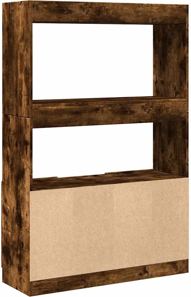 Skříň highboard kouřový dub 92 x 33 x 140 cm kompozitní dřevo 3309613