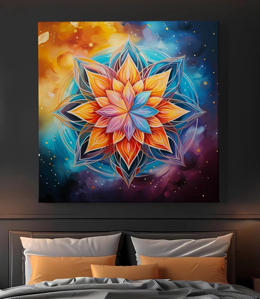 Obraz na plátně - Mandala Vnitřní mír FeelHappy.cz Velikost obrazu: 80 x 80 cm