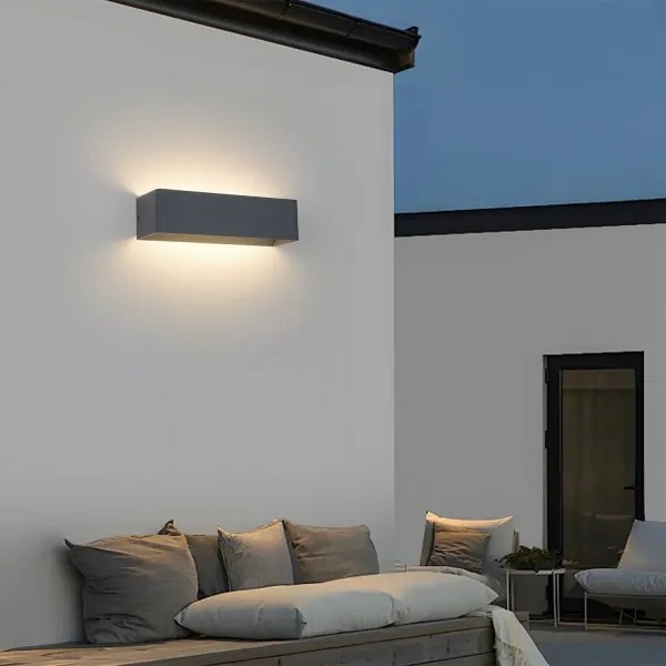 Brilagi -LED Venkovní nástěnné svítidlo DONNANI LED/12W/230V 30 cm antracit IP44
