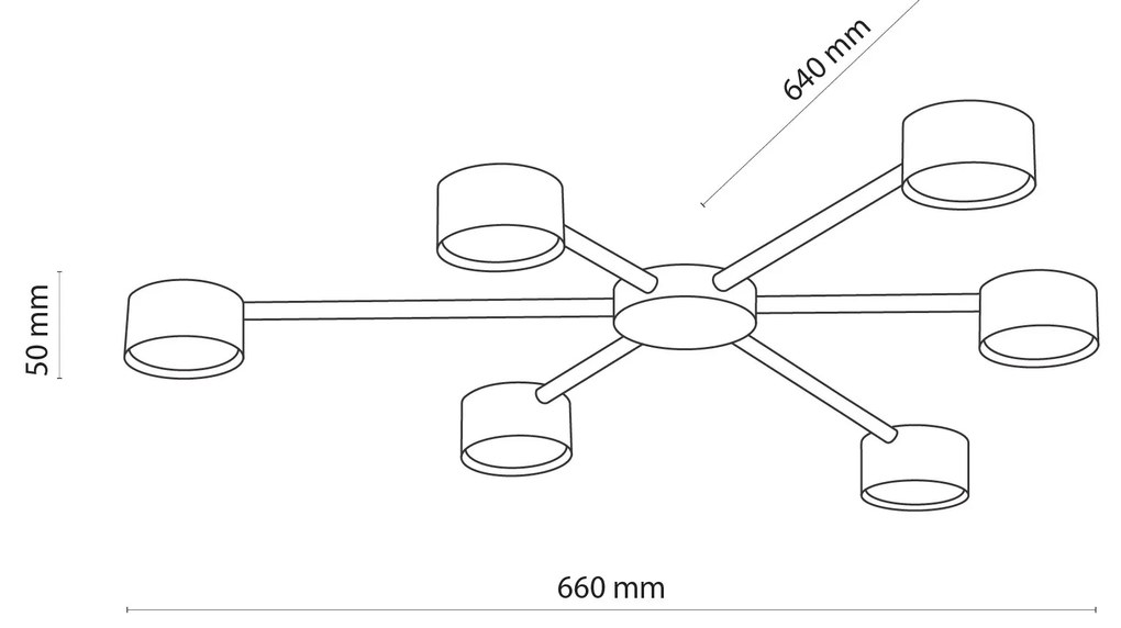 Stropní svítidlo TK 4692 AVIA černá