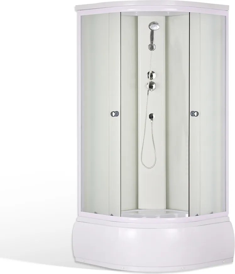 Roltechnik Outlet Sprchový box SNOW Varianta: rozměry: 90x90 cm - (SNOW-900 - 4000417), Barva profilů a typ výplně: výplň: matt glass