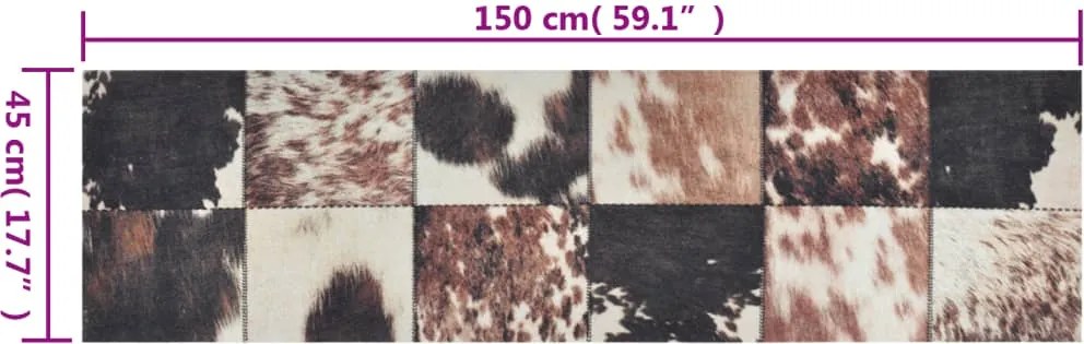 Kuchyňský koberec omyvatelný Zvířecí kůže 45 x 150 cm samet 136576